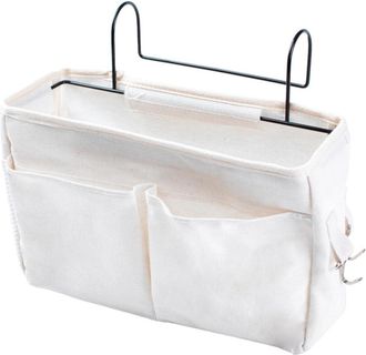 BESPORTBLE Sundries Storage Pouch H&auml;ngende Aufbewahrungstasche f&uuml;r Schlafzimmer Bett Seitlich Praktische Handy Tasche f&uuml;r Studenten Stabiler H&auml;ngekorb Wei&szlig; f&uuml;r D