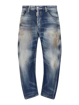 Dsquared2 Jean &Eacute;vas&eacute; - Bleu
