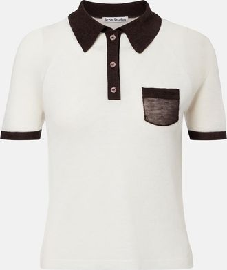 Acne Studios Polo semi-transparent