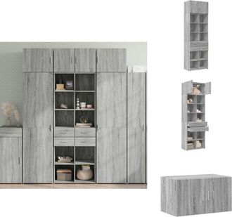 vidaXL Vidaxl - Armoire de rangement sonoma gris 70x42,5x225 cm - Armoire De Rangement - Armoires De Rangement - Armoire De Rangement De Salle De Bain