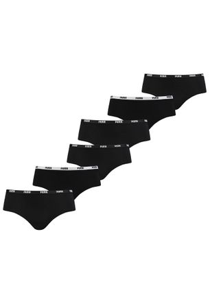 Puma Women Hipster Damen Slip Unterw&auml;sche 701218976, Farbe:001 - Black, Bekleidungsgr&ouml;&szlig;e:L