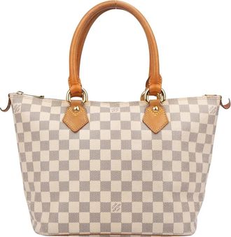 Louis Vuitton Crossbody Bags - Louis Vuitton Damier Azur Monogram Saleya PM Handb - Gr. unisize - in Wei&szlig; - f&uuml;r Damen