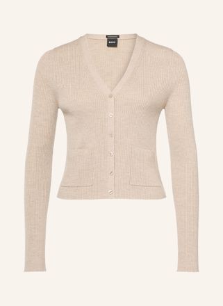 HUGO BOSS Strickjacke Feryn beige