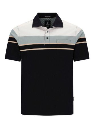 Hajo Poloshirt Pikeepolo in merzerisierter Baumwolle mit garngef&auml;rbten Bruststreifen