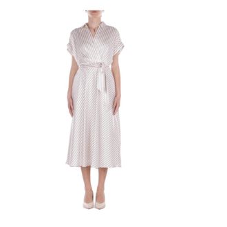 Ralph Lauren Luxe Twill Wvnes Kleid - - Dresses - Damen - Beige - 2XS