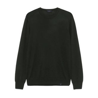 Fay Blauer Rundhalspullover - - Knitwear - Herren - Gr&uuml;n - XL