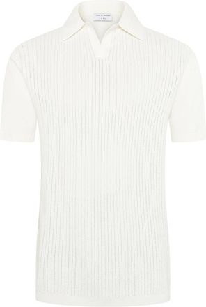 Tiger Of Sweden Geripptes Poloshirt aus Baumwolle in