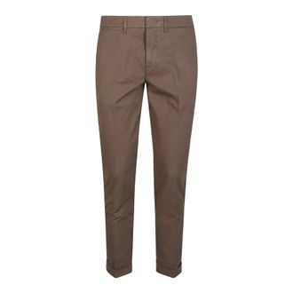 Fay Homme, Pantalons, Brun, Taille: W33 Pantalon Capri Classique &agrave; Poches
