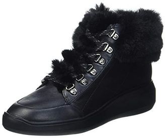 Geox D Rubidia C, Baskets Femme, Noir, 39 EU