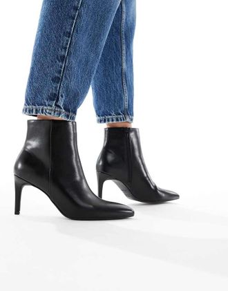 New Look Bottes pointues &agrave; talon - Noir