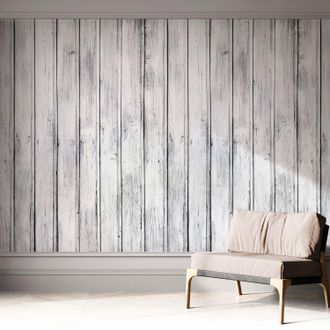 Tulup Carta Da Parati Adesiva - Fotomurale - Facile Da Applicare - Per La Soggiorno - Camera Da Letto - Assi Di Legno 312x219 Cm