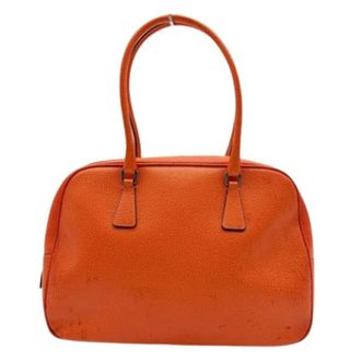 Prada Sac Boston vintage Pre-owned - Femme - Pre-owned - Orange - Taille: ONE Size