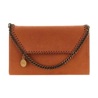 Stella McCartney Portefeuille &agrave; cha&icirc;ne en faux su&egrave;de - Femme - Sacs - Orange - Taille: ONE Size