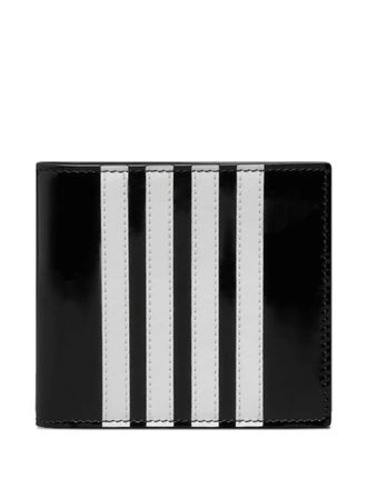 Thom Browne Portemonnaie mit 4-Streifen-Detail - Schwarz