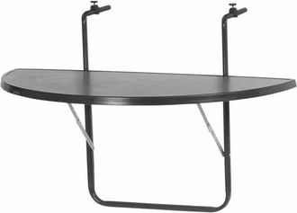 Alco Balkonh&auml;ngetisch 100x50 cm, anthrazit Gestell aus Stahl in anthrazit, Tischplatte aus top in anthrazit