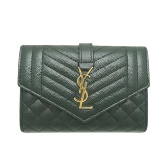 Saint Laurent Pre-owned Bi-fold Wallet - - Pre-owned - Damen - Gr&uuml;n - ONE SIZE