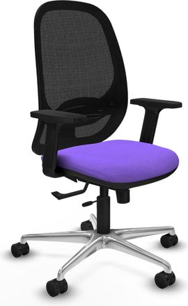 Piqueras y Crespo Cilanco Arbeitsstuhl mit 2D-Armen, h&ouml;henverstellbare Lendenwirbelst&uuml;tze, ausgestattet mit Syncro/Traslack und Schneideschaum, mit Rollen von 65 mm, Ny