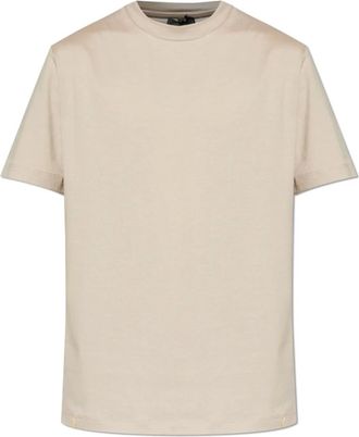 Brioni Homme, Tops, Beige, Taille: S T-shirt en coton