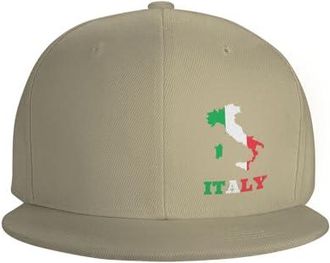 Generic Drapeau De LItalie Carte De LItalie Homme Femme Casquette De Baseball S&eacute;chage Rapide Strapback Cap L&egrave;g&eacute;re Chapeaux Pare-Soleil pour Trucker Adulte Cam