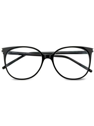Saint Laurent Eyewear Brille mit Cat-Eye-Gestell - Schwarz