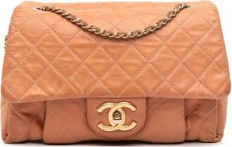 Chanel Hobo Bags - Small Aged Calfskin Chic Quilt Flap - Gr. unisize - in Orange - für Damen