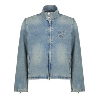 Courr&egrave;ges City Shadow Jeansjacke - - Jackets - Herren - Blau - L