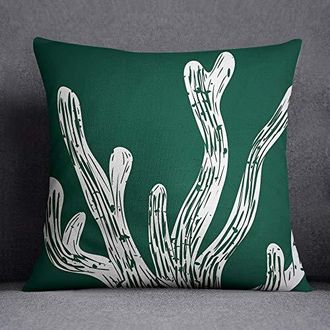 Bonamaison Le Jardin du Lin Kissenh&uuml;llen, Cotton, Mehrfarbig, 45x45