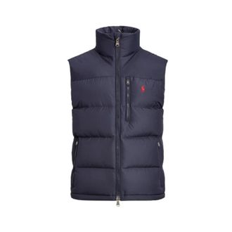 Ralph Lauren &Auml;rmellose Pufferjacke - - Jackets - Herren - Blau - L