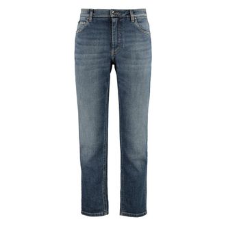 Dolce & Gabbana Kontrastn&auml;hte Lockere Jeans - - Jeans - Herren - Blau - L