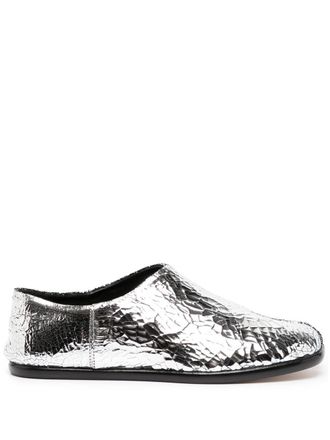 Maison Margiela chaussures Tabi &agrave; effet miroir - Argent