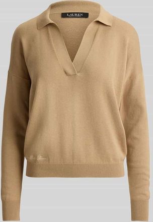 Lauren Ralph Lauren Relaxed Fit Pullover aus Baumwoll-Mix mit Polokragen