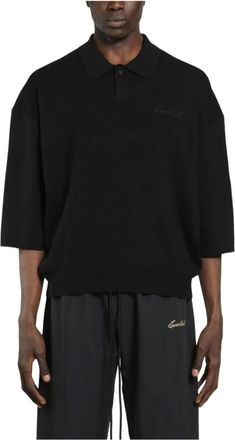 Fear of God Homme, Tops, Noir, Taille: 2XL Polo en maille signature style ann&eacute;es 90