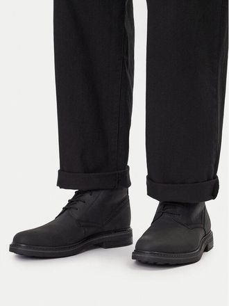 Clarks Schn&uuml;rschuhe Newford Mid 26183381 Schwarz