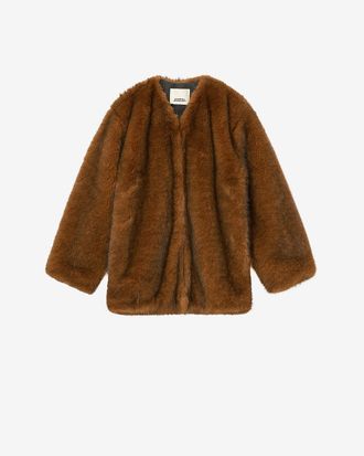 Isabel Marant Manteau Aglae - Femme - Ocre - Taille 34 - Isabel Marant