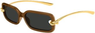Bottega Veneta Femme, Accessoires, Brun, Taille: 56 MM Lunettes de soleil