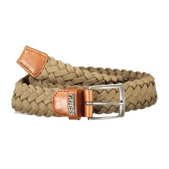 Guess Homme, Accessoires, Vert, Taille: M Ceinture &agrave; Boucle en M&eacute;tal avec D&eacute;tails Contrast&eacute;s