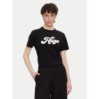 HUGO BOSS T-Shirt Damacia_4 50539101 Schwarz Regular Fit