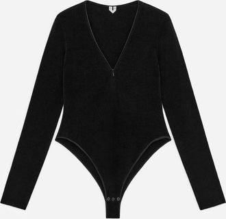 Arket Samtbody -Schwarz