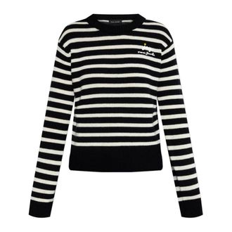 Marc Jacobs Femme, Pulls, Noir, Taille: 40 FR Pull avec logo