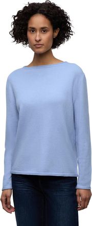 Street One Pullover mit gerolltem Saum Frosted Blue Mel. 40