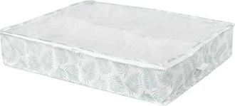 Compactor RAN10159 Unterbettkommode für Schuhe, staubdicht, Rivoli-Serie, Grün/Weiß, Polypropylen und Eva, 76 x 60 x Höhe 15 cm