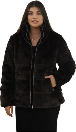 Ralph Lauren Femme, Vestes, Noir, Taille: 42 FR Lauren veste en fausse fourrure marron - L, MAR