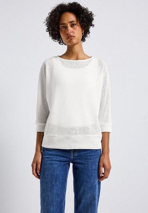 Street One T-Shirt mit U-Boot-Ausschnitt