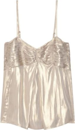 Zadig&Voltaire Femme, Blouses et Chemises, Jaune, Taille: 38 FR Cippie Satin Camisole