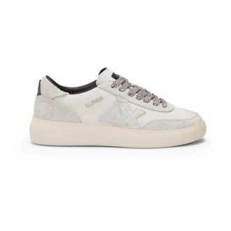 Sun 68 Wei&szlig;e Sneakers mit Logo-Detail - - Shoes - Damen - Wei&szlig; - 37 EU