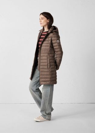 Jott Doudoune longue &agrave; capuche Taupe Vero 2.0 - Taille XS