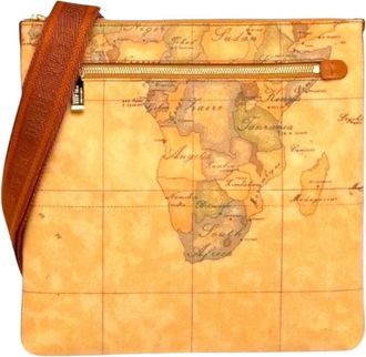 Alviero Martini 1A Classe Femme, Sacs, Beige, Taille: ONE Size Bandoliera Geo Classic