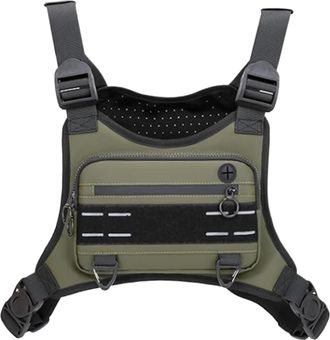 Generico Umh&auml;ngetasche f&uuml;r Herren, Sporttasche, Brusttasche, verstellbare Weste, Wandern, Jagd, Gymnastik, Unisex, Radfahren, Reisen, Outdoor, schnell in spezi