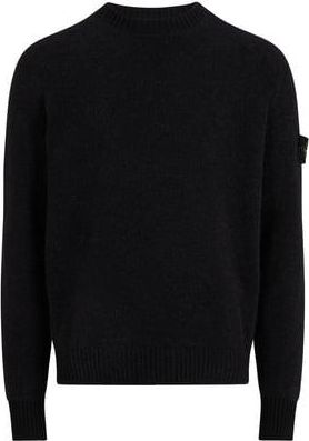 Stone Island Pull ample uni en laine m&eacute;lang&eacute;e