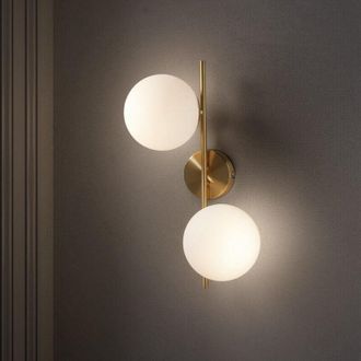 Millumine Millumine - Applique Roxanne Laiton Mat Tige 2 Globes